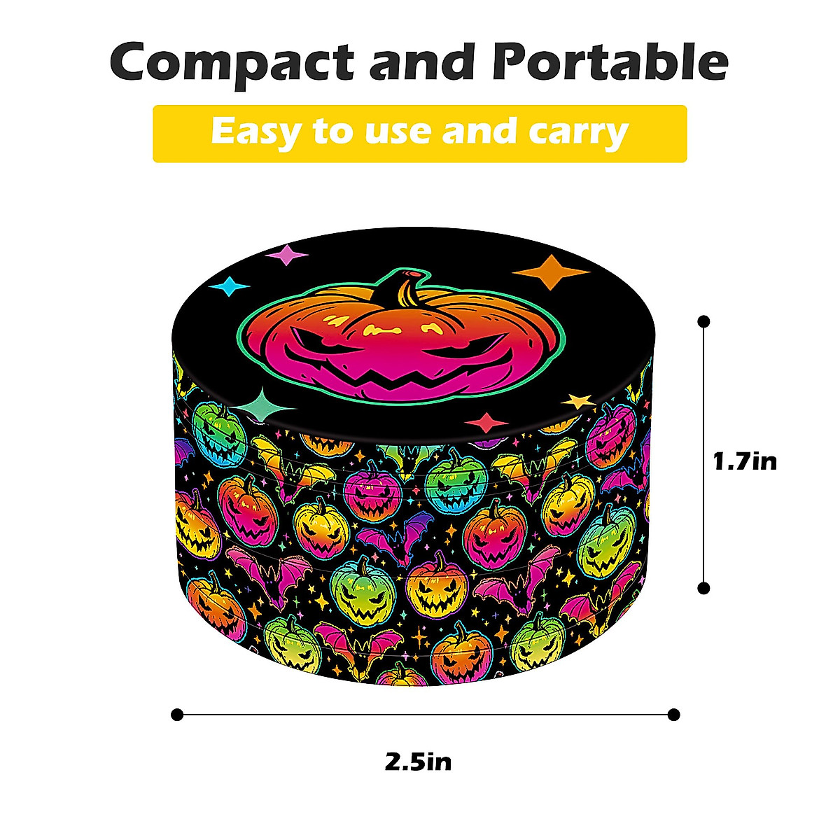 Hasbud Spice Grinder (2.5", Pumpkin Pattern)