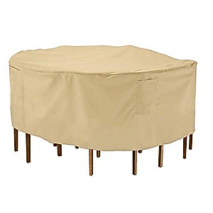 Patio Chair Cover Outdoor Patio Furniture Cover with Handles and Durable Hem Cord 600300D Durable Waterproof UV Resistant Fabric