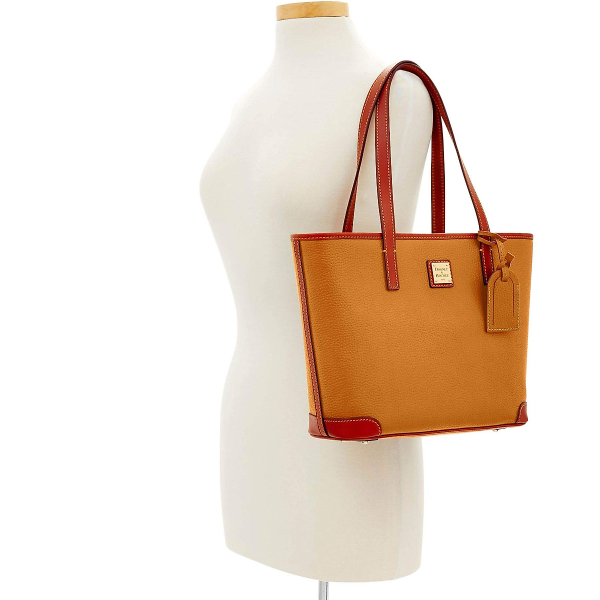 Dooney & Bourke Handbag, Pebble Grain Charleston Tote - Caramel