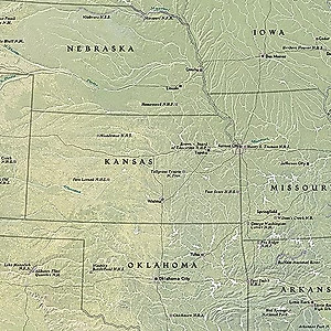 National Parks of the United States Map (National Geographic Destination Map)