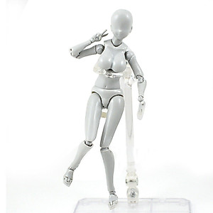 Body Kun Doll PVC Body Chan DX Set 2.0 Gray Color for SHF Body Kun DX Set Male & Female Action Figure Model Set