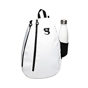 geckobrands Sling Bag | Versatile Unisex Crossbody Shoulder Bag | Stylish Companion for Adventures and Everyday (White 1)
