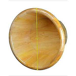 Solid Cedar Wood Foot Basin Tub Bucket for Foot Bath, Massage, Spa, Sauna, Soak, 16"