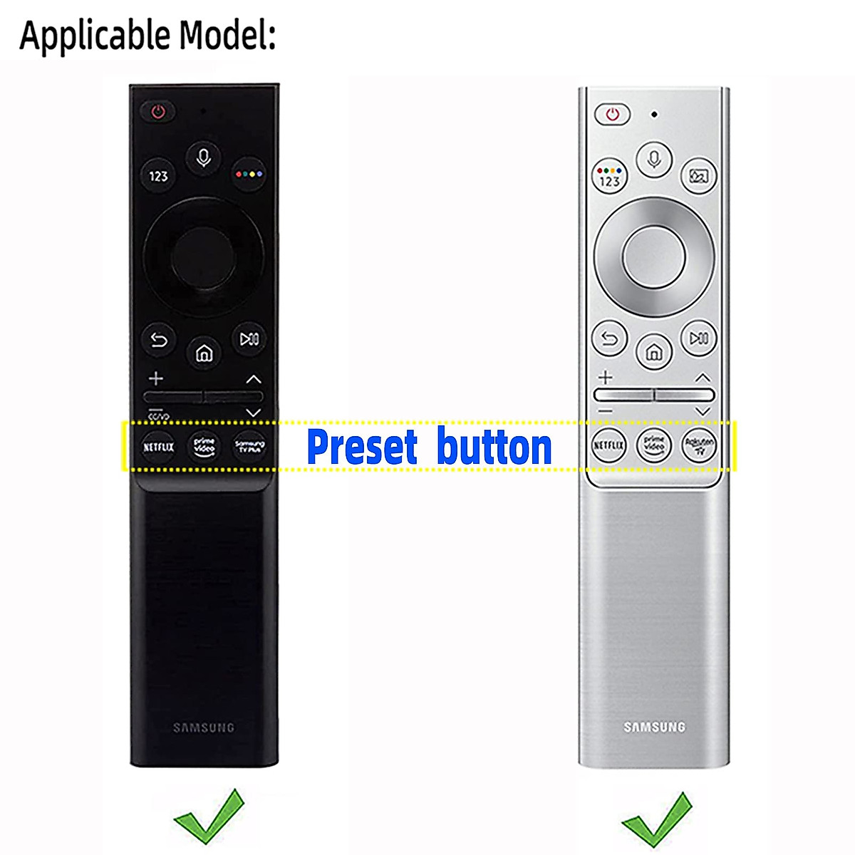 Silicone Cover for Samsung Solar TV Remote Control BN59 Series 2021, Light Weight Samsung Remote Cover Case Shockproof Silicone Sleeve(Luminous Green)