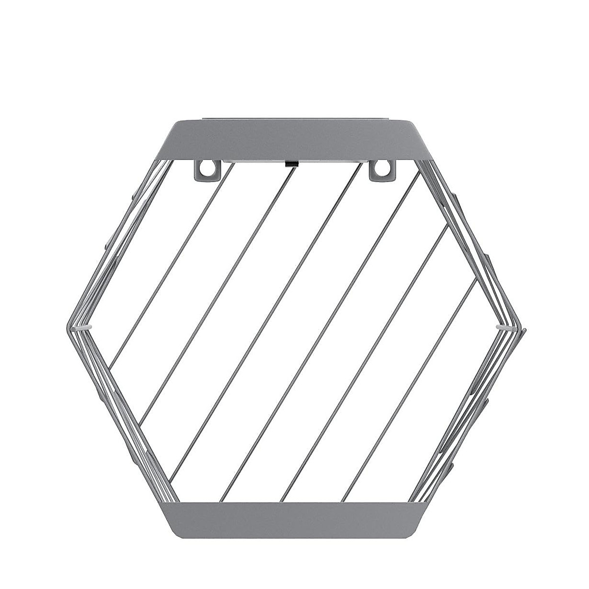 Grand patio Outdoor Leiden LED Solar Hexagon Wall Sconce Planter, with Dusk to Dawn Sensor Decor Wall Lighting for Garage Doorway Patio Yard, Cement Grey (L-Linear)