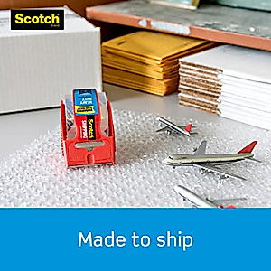 Scotch Heavy Duty Shipping Packaging Tape, 1.88"x 27.7 yd, Great for Packing, Shipping & Moving, Clear, 1 Dispensered Roll (142L)