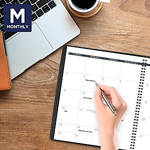 2022 Monthly Planner by AT-A-GLANCE, 9" x 11", Large, 15 Months, Black (7026005)