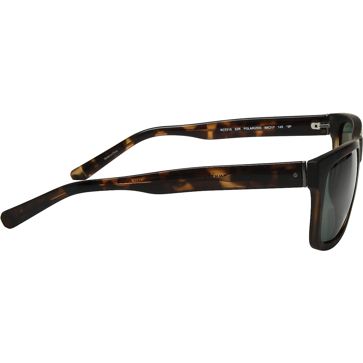 Kenneth Cole KC7215 Sunglasses - Dark Havana Frame, Green Polarized Lenses, 59 mm Lens KC72155952R