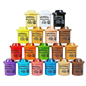 Colorations Wheat & Gluten Free Variety Pack, 18 Colors, 2oz Each | Non-Toxic, Play Dough, Bulk Set, Sensory Kit, Party Favors, Classroom Pack
