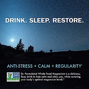 Garden of Life Whole Food Magnesium Powder, Raspberry Lemon - Vegan, Gluten & Sugar Free Supplement with Probiotics for Calm & Regularity