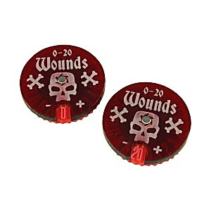 LITKO Wound Dials Wound Dials | Health Tracker | Life Counter | Tabletop Games | Collectible Card Games | Living Card Games | Role Playing Games | LCG | RPG | Numbered 0-20 | Magnetic