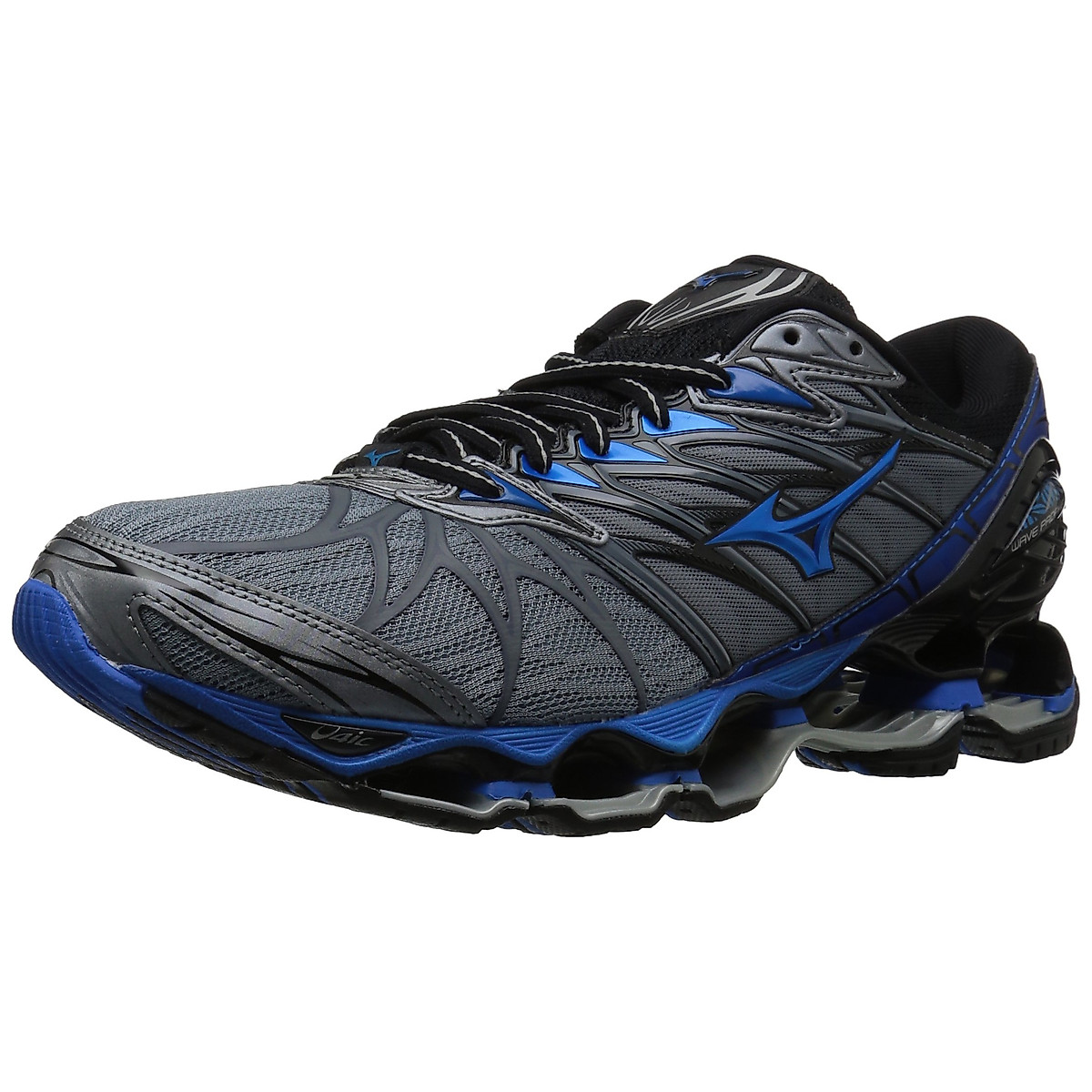 Mizuno Men's Wave Prophecy 7 Running Shoes, Trade Winds/Black, 12 D US