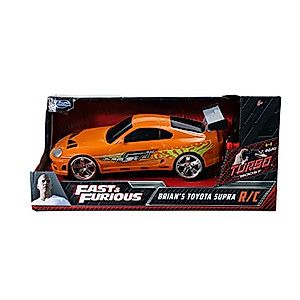 Fast & Furious 1:24 Brian's Toyota Supra RC Radio Control Car, Toys for Kids and Adults