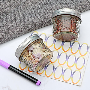 Flrolove Mason Jars 4 OZ,40 Pack Canning Jars With Regular Lids,Mini Mason Jars Ideal for Jam,Jelly,Honey,DIY Projects,Wedding/Shower Favors