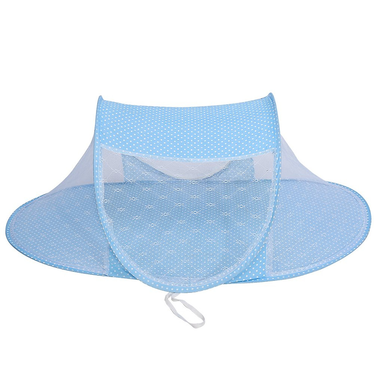 Raguso Crib Net, Soft Baby Net Easy to Carry Infant Bed Net for Outdoor Activities(Blue)