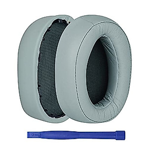 MDR-100AAP Ear Pads, Replacement Protein Leather Earpads Ear Cushions Cover Repair Parts for Sony MDR-100A MDR-100AAP MDR-H600A MDR 100A 100AAP H600A Headphones (Green)