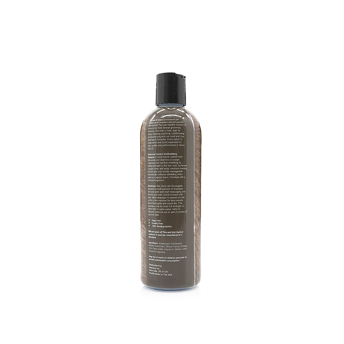 The Coat Handler Undercoat Control deShedding Dog Shampoo, 16 oz - Combats and Reduces Shedding, Undercoat Removal, Omega 3 & 6 Rich, Vitamin E Strengthens The Hair Follicle, Natural Ingredients