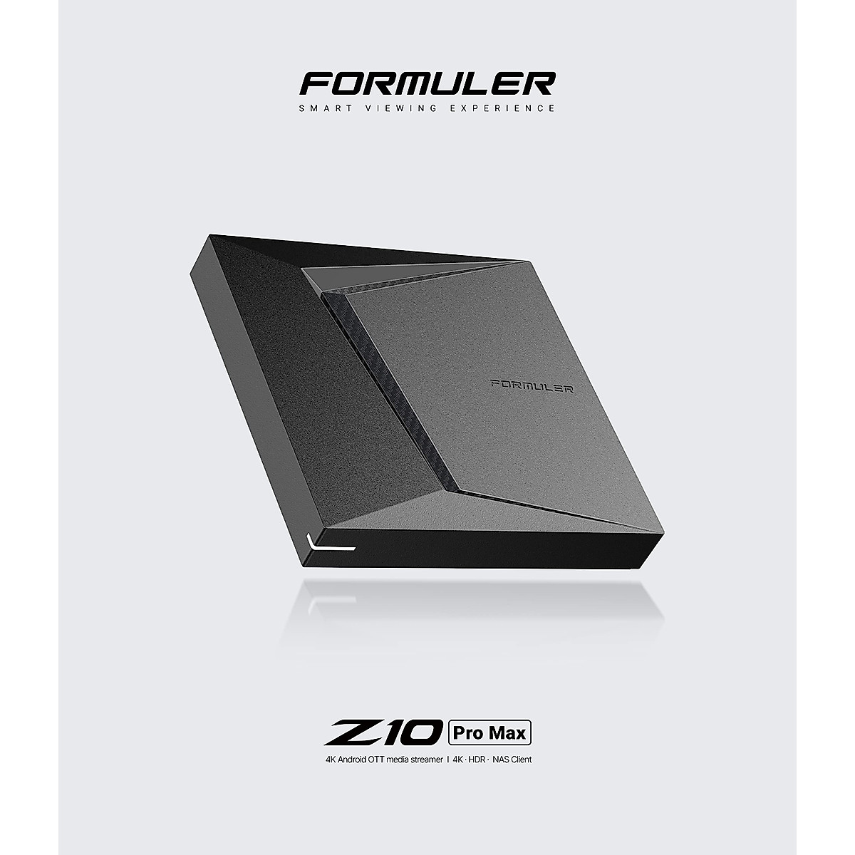 Formuler Z10 Pro Max Android 10 Dual Band 5G Gigabit LAN 4GB Ram 32GB ROM 4K + Extra Air Remote Keyboard Backlit + Extra Magnetic Phone Car Mount