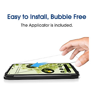 amFilm Screen Protector for Google Pixel 6, 0.26mm Thickness HD Clear, Anti-Scratch Bubbles-Free, Tempered Glass, 3 Pack