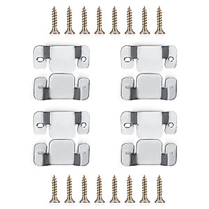 SONGTIY 8PCS Sectional Couch Connectors Furniture Connector, Premium Metal Sofa Interlocking Sofa Connector Bracket with Screws, Suitable for Loveseat