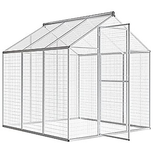 vidaXL Outdoor Aviary Aluminium 72"x70.1"x76.4"