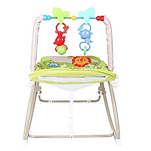 Ichiias Baby Chair Detachable Soft Baby Rocking Chair Cradle with Two Toys