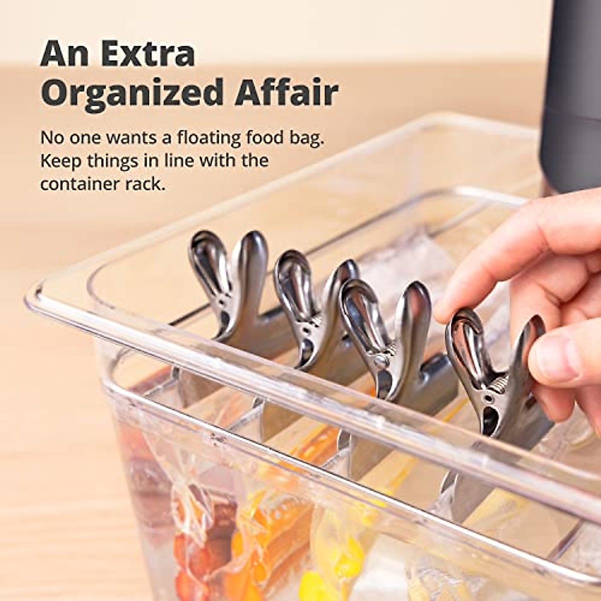 Greater Goods Pro Sous Vide Kit - An 1100 Watt, Powerful, Precise Sous Vide Cooker and Premium, Plastic Container with Sous Vide Rack, Lid, and Neoprene Sleeve | Designed in St. Louis