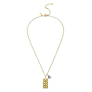 Coach Women's Signature Quilted Pendant Necklace