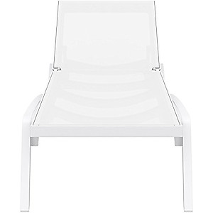 compamia pacific sling chaise lounge in white (set of 2)