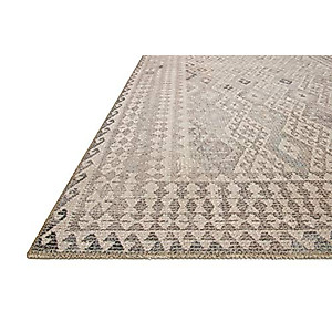 Justina Blakeney x Loloi Malik Collection MAL-03 Ivory / Stone 8'-4" x 11'-6" Area Rug