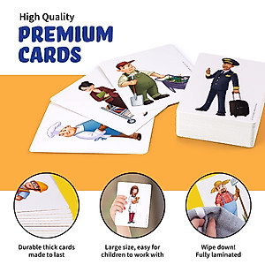 SPARK INNOVATIONS Community Helpers Memory Matching Game, Memory Game with Picture Cards, Children’s Games 4 and Up, Preschool Must Haves, Homeschool Materials