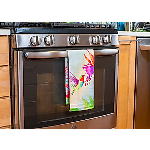 C&F 84265328 Red Hummingbirds Flour Sack Dishtowel