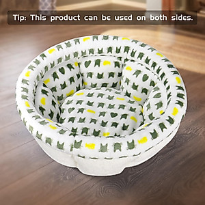 AIWIKIDE Super Soft Small Dog Bed & Cat Bed, Anti-Anxiety Puppy Cuddler Bed, Cozy Round Fluffy Plush Pet Bed, Machine Washable Faux Fur Donut Cuddler Cat Bed …