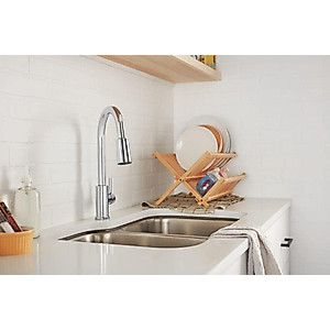 Peerless P7912LF-1.0 Flute Kitchen Faucet, 1.0 GPM Flow Rate, Chrome