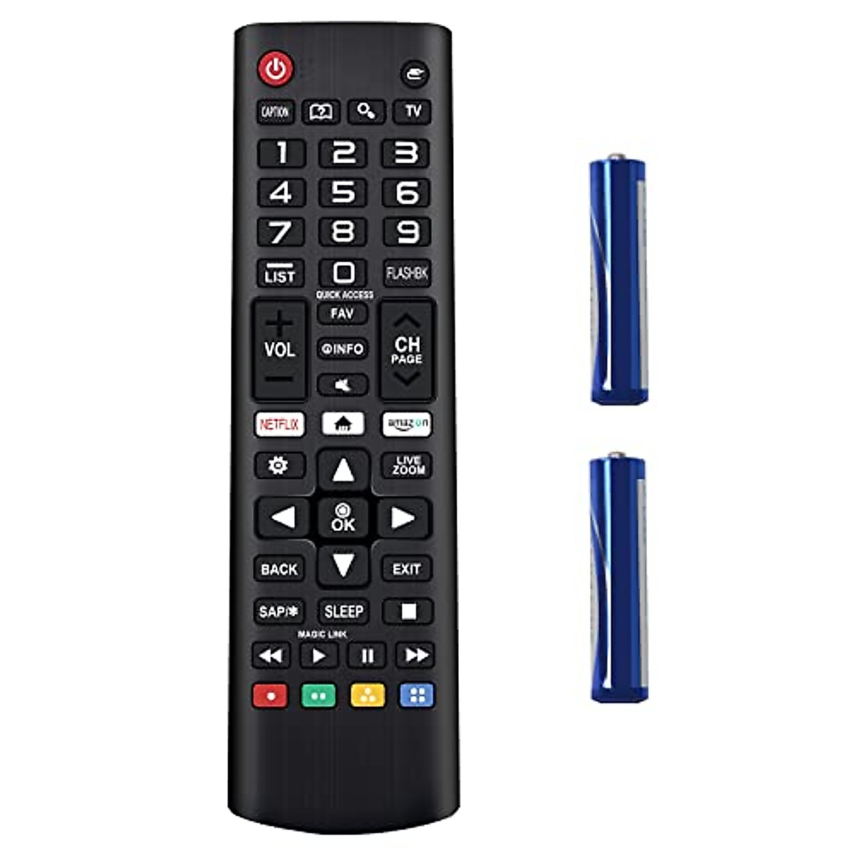 Goukano Universal Remote Control for All LG Smart TV Remote Control Compatible All Models LCD LED 3D HDTV Smart TVs AKB75095307 (with Batteries)