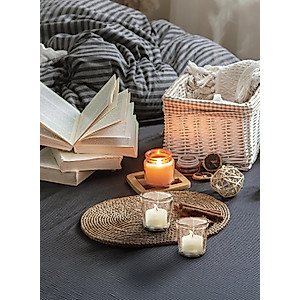 Serene Spaces Living 10-Hour Ivory Votive Candle, Unscented, Long-Burning Tea Light Candles for Weddings, Parties, Events, Restaurants & Bars, Set of 36