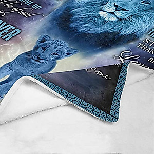 Custom Blanket to My Grandson from Grandma & Grandpa,Always Remember You are Braver Than You Think Personalized Gift Bed Throw Blanket for Grandson 60 x 80 Inches