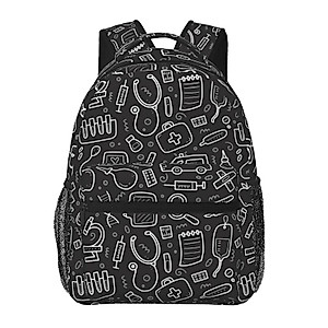 Juoritu Nurse Backpacks, Laptop Backpacks for Travel Work Gifts, Lightweight Bookbags for Men and Women