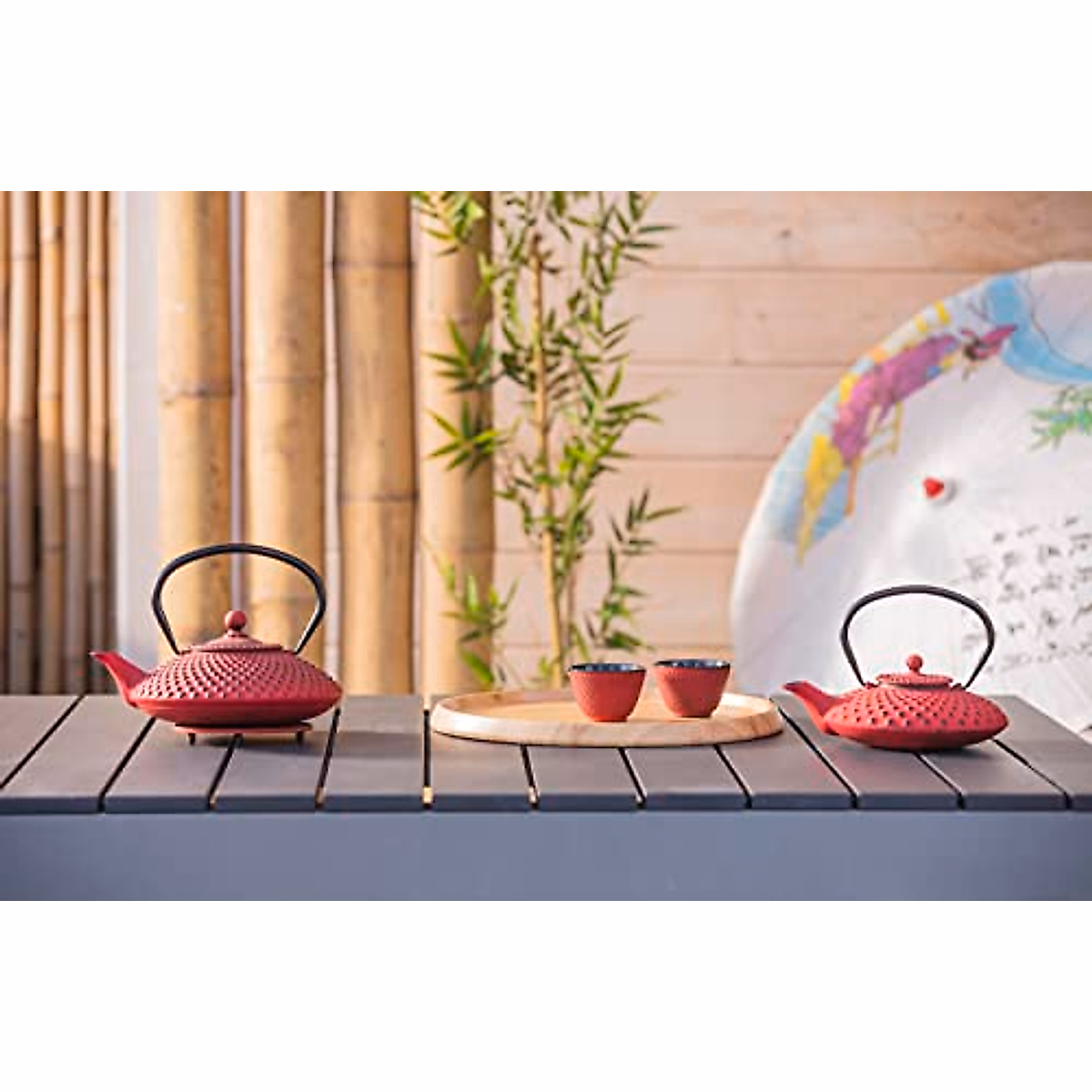 Bredemeijer Xilin Stand Serving Tray, Red