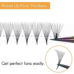 Premade Fans Eyelash Extensions 10D 7D 8D XL Box 320 Fans Pointy Base Premade Volume Lash Extensions Premade Volume Fans Mixed (10D-0.07D,9-16mix)