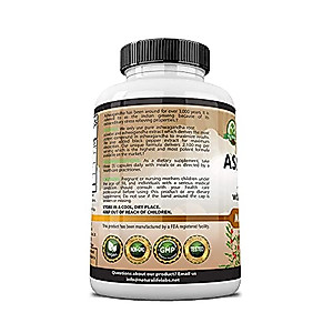Organic Ashwagandha 2,100 mg - 100 Vegan Capsules Pure Organic Ashwagandha Powder and Root Extract - Stress Relief, Mood Enhancer, Immune & Thyroid Support