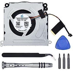 Replacement CPU Cooling Fan for Steam Deck 2021 & 2022 64 GB/ 256 GB / 512 GB NVMe Model, Replacement Steam Deck Fan with Screwdriver Tool Set P/N: BN5010S5H-N00P