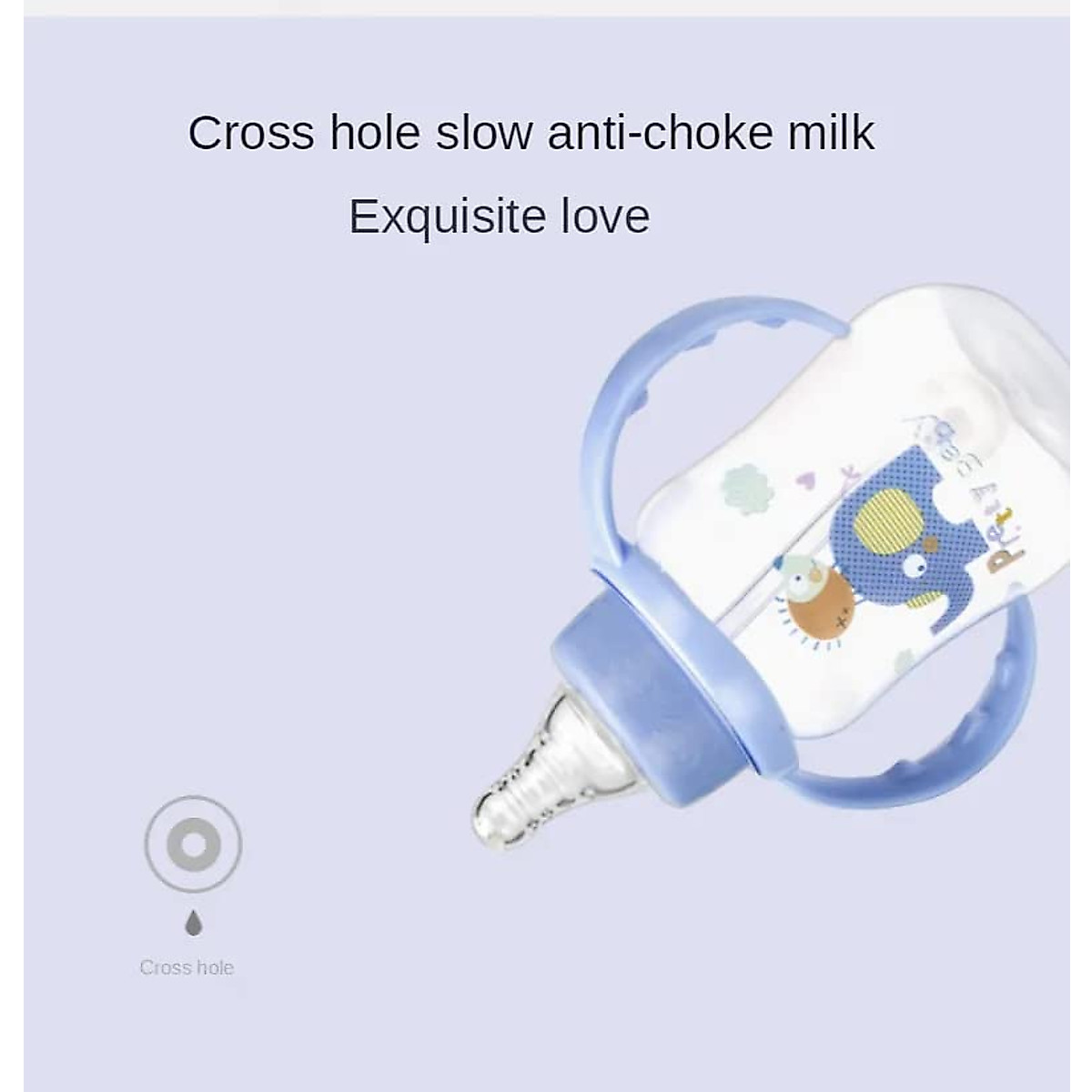 4 Pack Anti-Colic Options+ Baby Bottles, Narrow Pretty Baby, 5oz 145ml