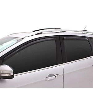 Auto Ventshade [AVS] In-Channel Ventvisor / Rain Guards | Fits 2015 - 2024 Ford Edge- Smoke, 4 pcs. | 194930
