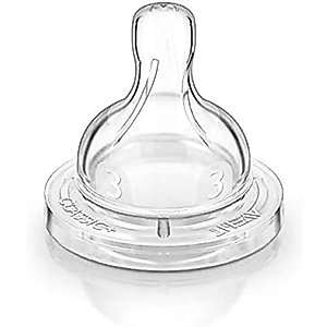 Philips AVENT BPA Free Classic Medium Flow Nipple, 2-Pack