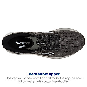 Brooks Men’s Hyperion Neutral Running Shoe - Gunmetal/Black/White - 10 Medium