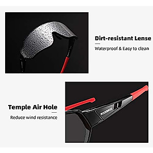 ROCKBROS Photochromic Sunglasses for Men Women Cycling Sunglasses Safety Sport Sunglasses UV Protection Transitions Sunglasses Driving Fishing Cycling Outdoor Sports