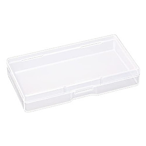 Mini Skater 3.52 ×1.8 ×0.55" Small Transparent Plastic Sample Box Small Size Rectangle Clear Plastic Jewelry Storage Case Container Packaging Box with Lid Use for Earrings Rings Beads Collecting Small Items (20 Pcs)