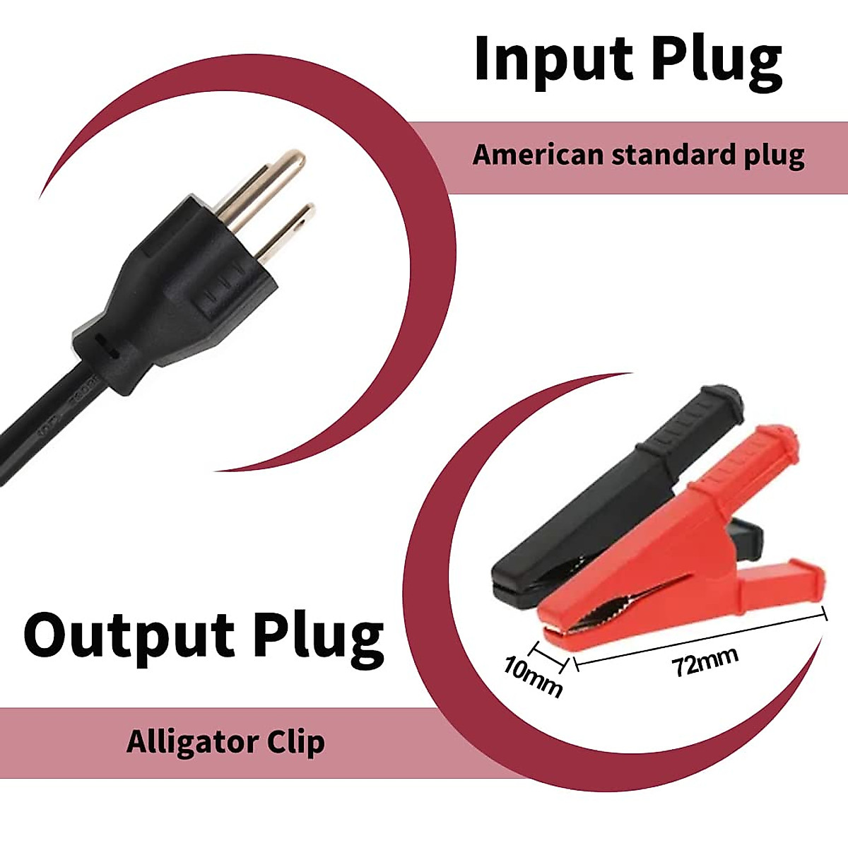 16.8V 10A Charger 14.8V Li-ion Battery Charger Output Alligator Clip Used for 4S 14.8V Lithium Battery Silver Aluminum Case with Cooling Fan