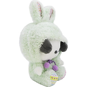 Ykecfpry Kawaii Cartoon Bunny Cross-Dressing Series Plush,Rabbit Stuffed Cute Soft Doll Toys, Plush Pillow Stuffed Animals Toy Birthday Gifts for Girls Kids (Green)